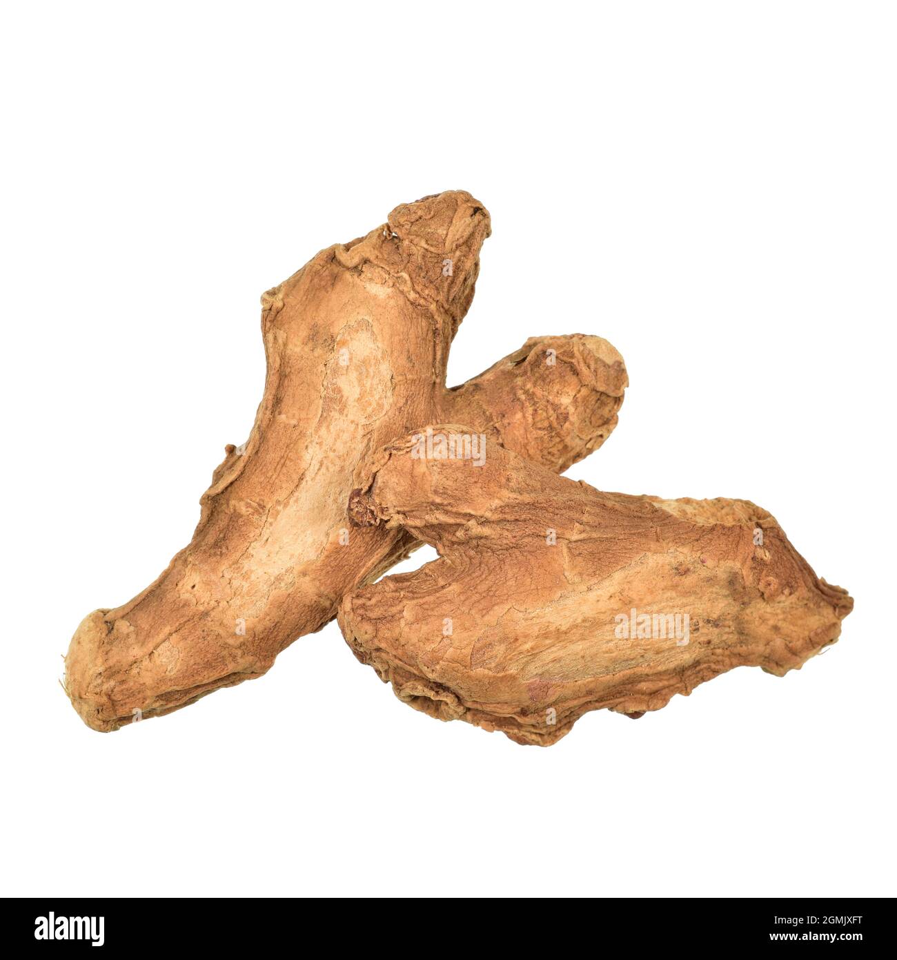 Dried Ginger Isolated on White Background with Clipping Path Stock ...