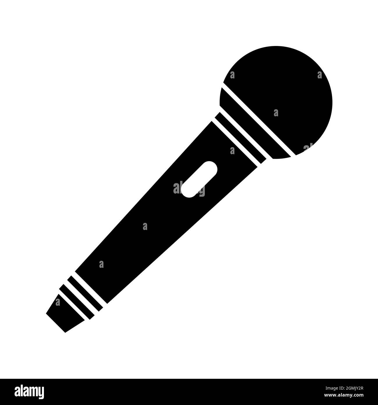 Microphone icon, audio speech symbol, record concert sign, web button ...