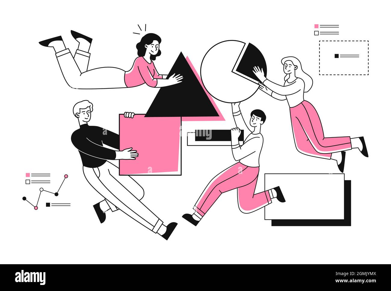 Working together concept Stock Vector Image & Art - Alamy