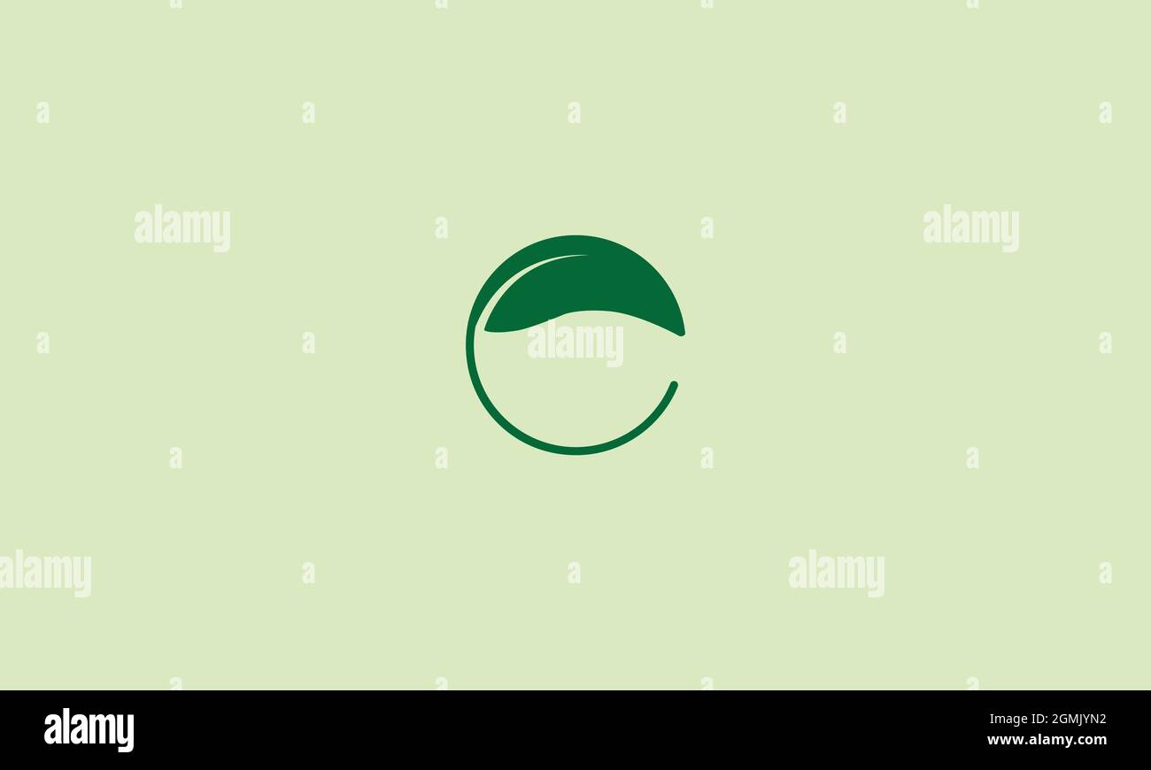 Eco logo design hi-res stock photography and images - Alamy