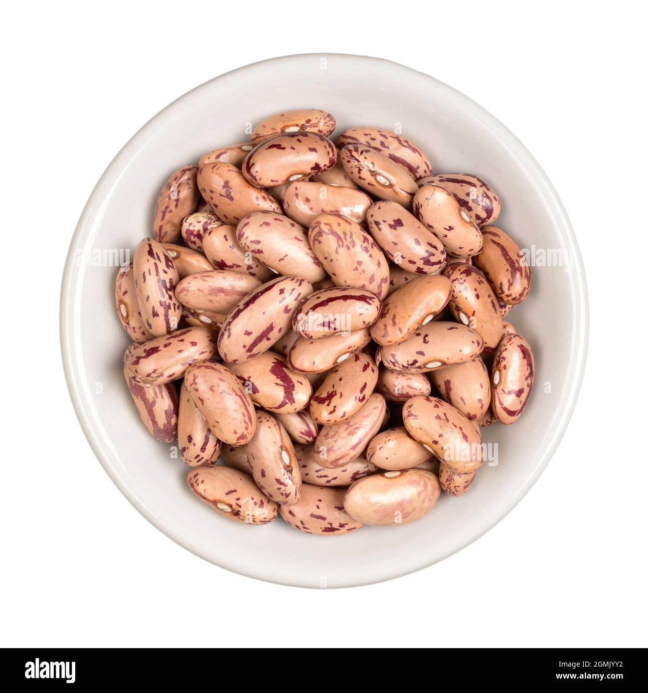 Fresh pinto beans isolated on white background Stock Photo - Alamy