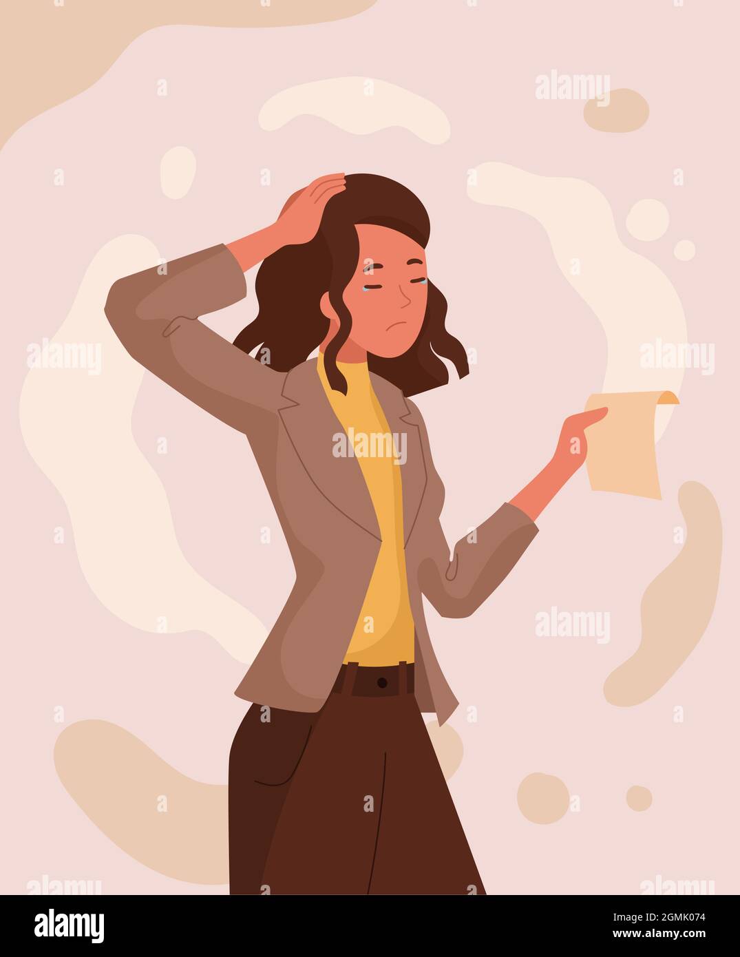 Frustrated woman concept Stock Vector Image & Art - Alamy