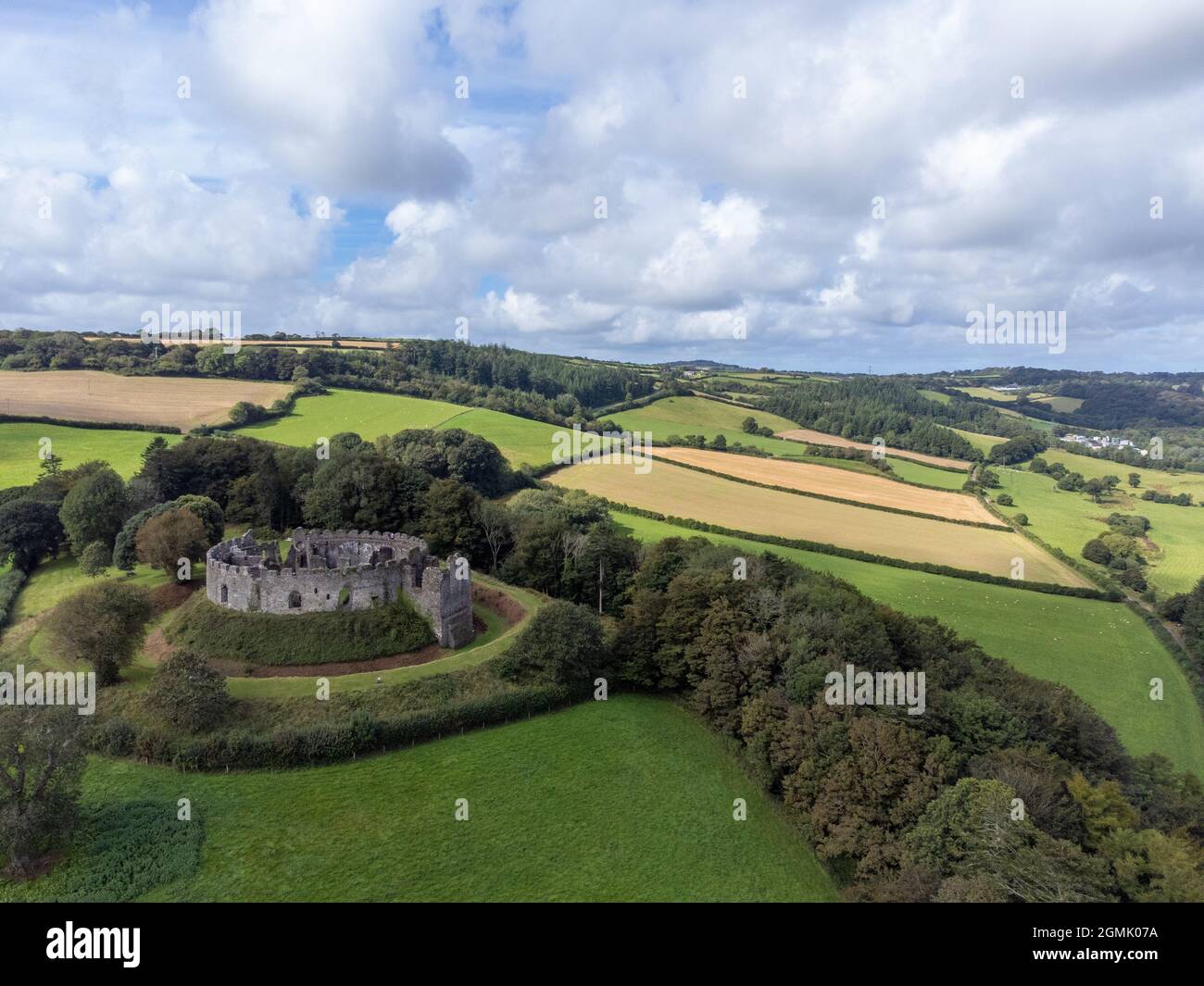 Restormel castle aerial hi-res stock photography and images - Alamy