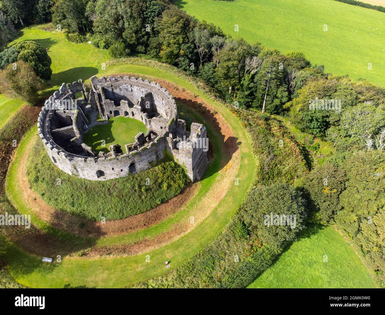Restormel castle aerial hi-res stock photography and images - Alamy