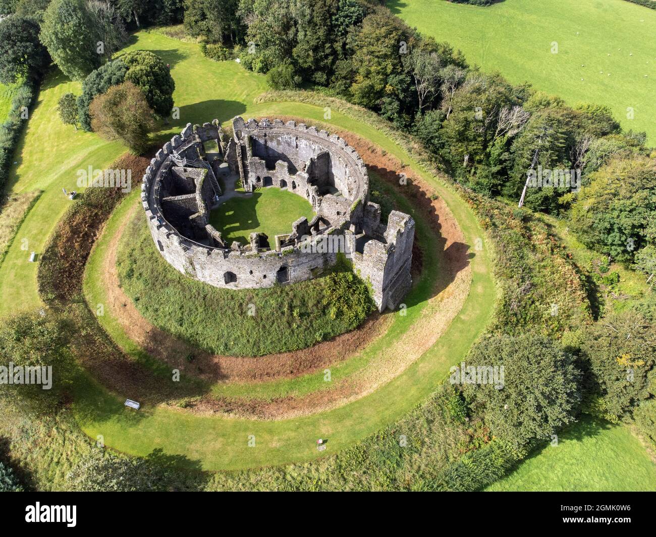Restormel castle aerial hi-res stock photography and images - Alamy