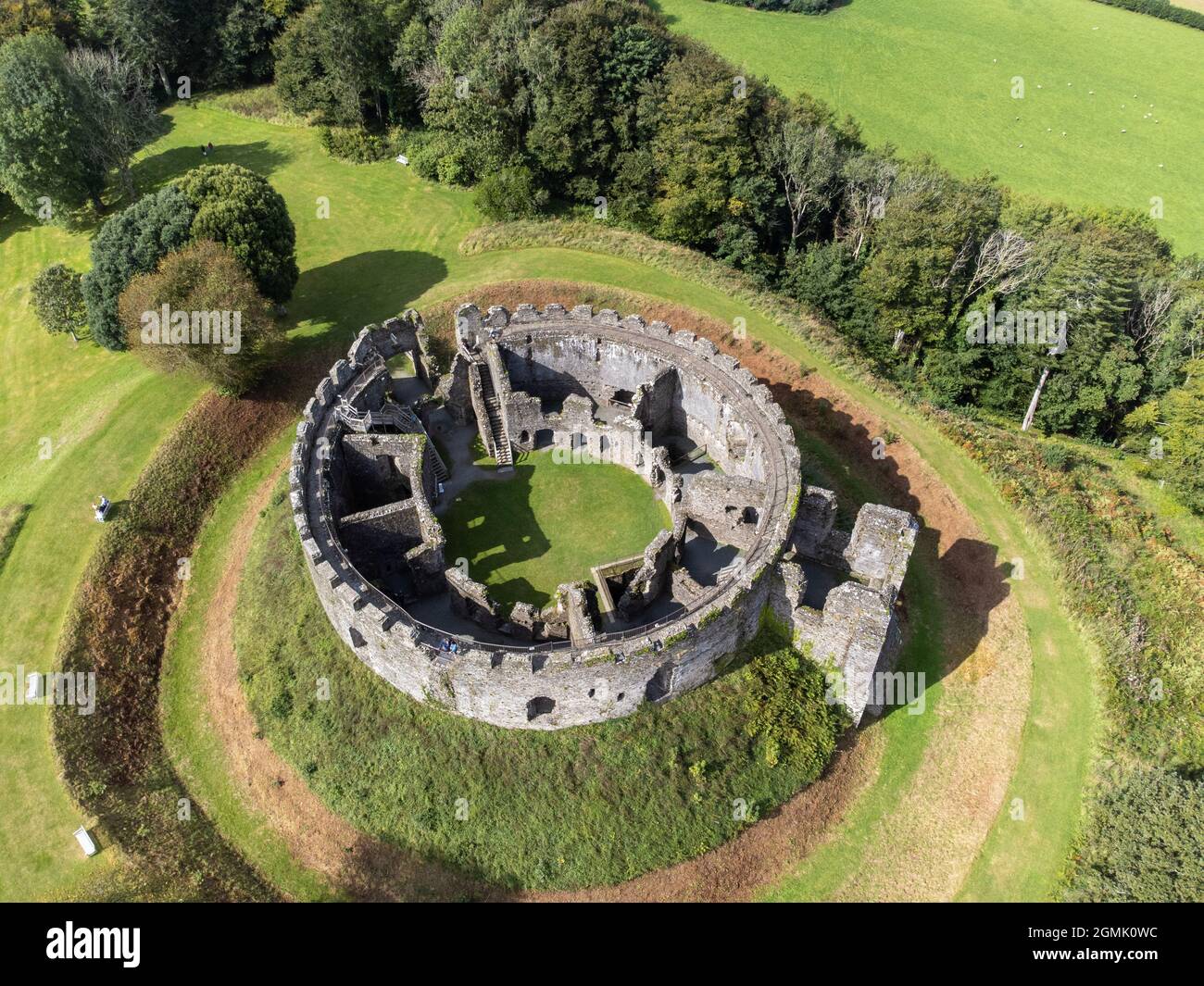 Restormel castle aerial hi-res stock photography and images - Alamy