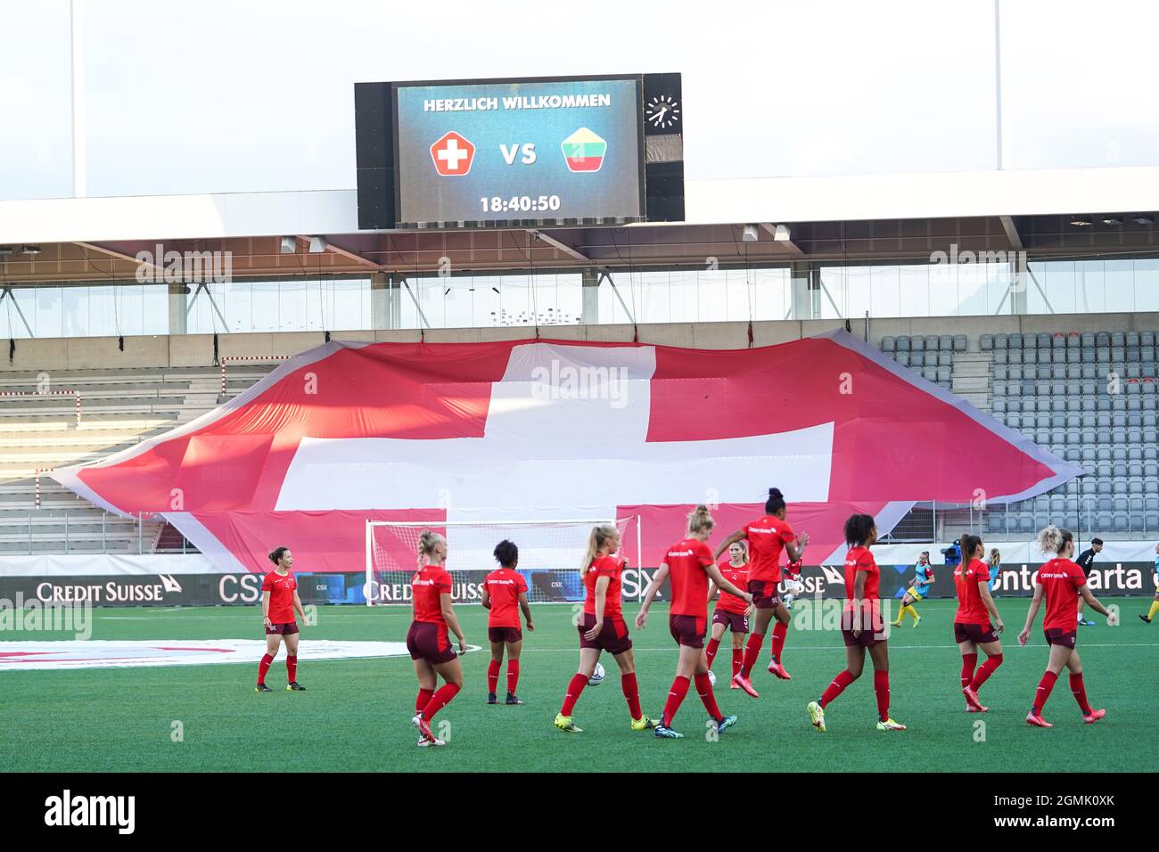 17.09.2021, Thun, Stockhorn Arena, World Cup qualification women ...