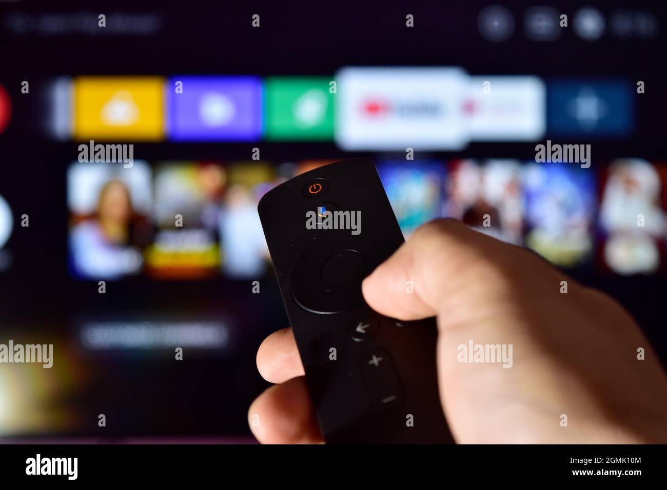 Changing Channel, Hand Holding Remote Controller Stock Photo - Alamy