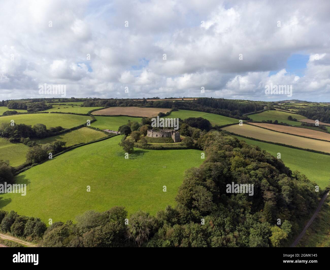 Restormel castle aerial hi-res stock photography and images - Alamy