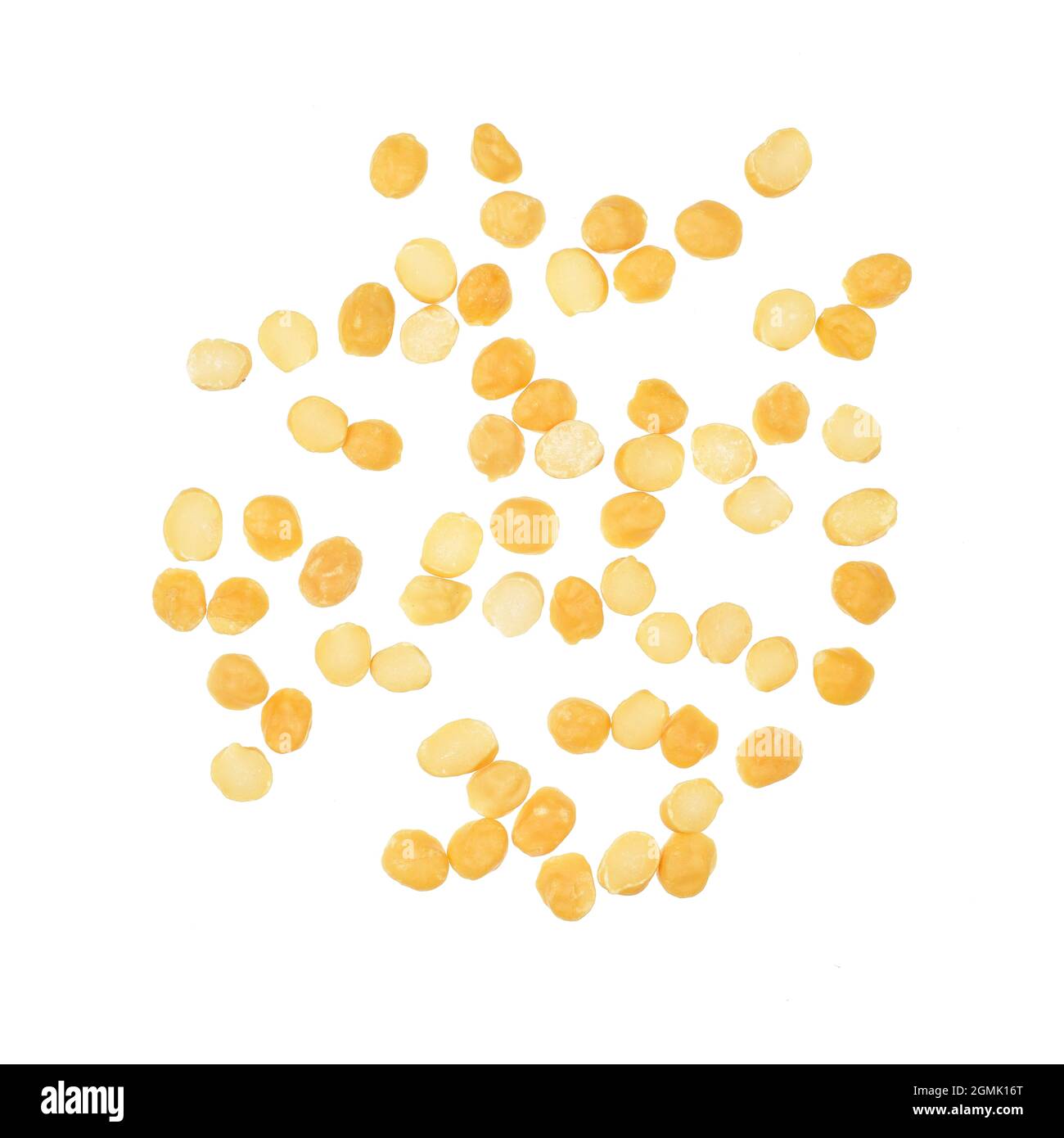 Chana Dal Isolated on White Background with Clipping Path Stock Photo ...