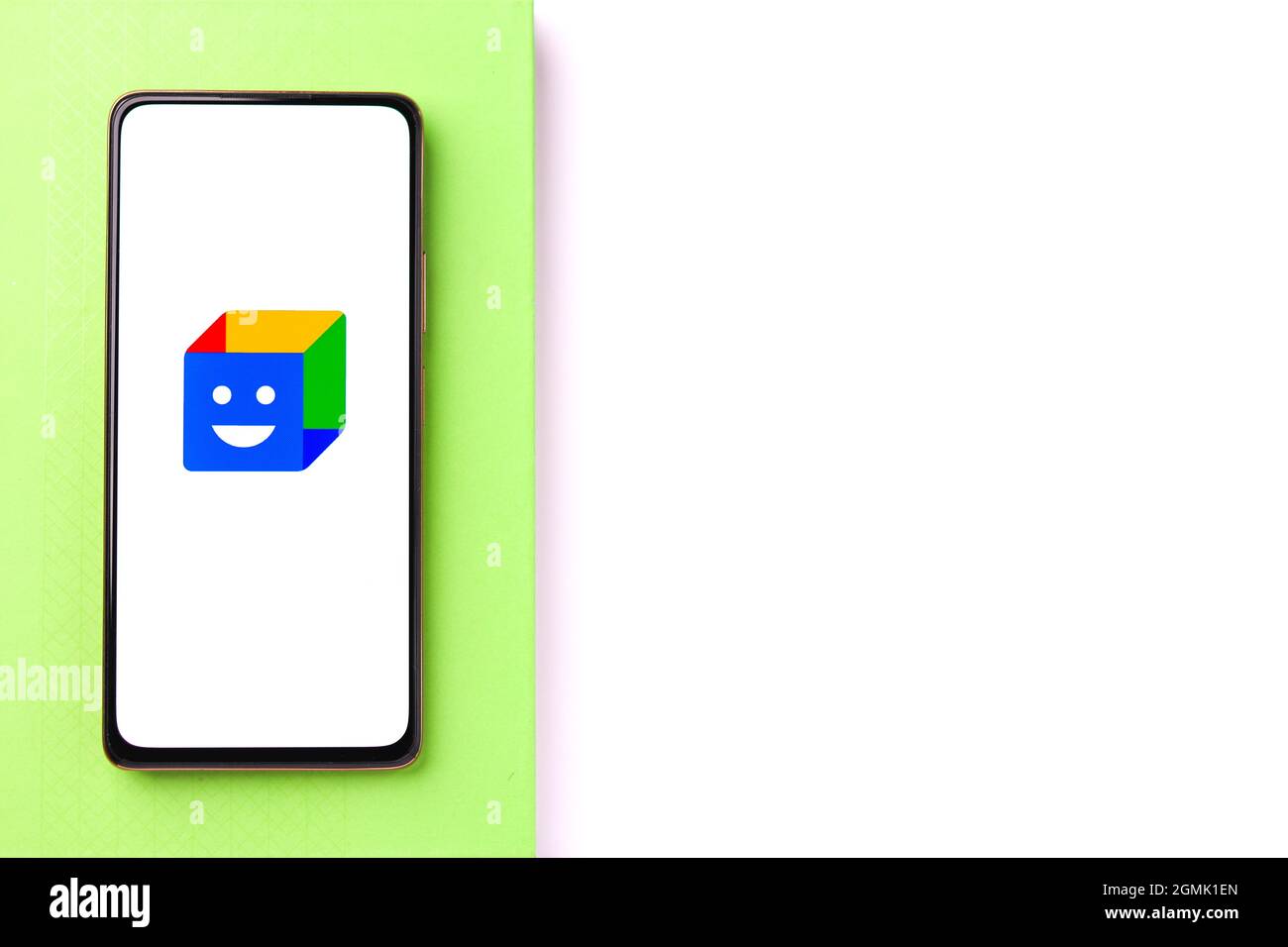 West Bangal, India - August 21, 2021 : Google Action Blocks logo on ...