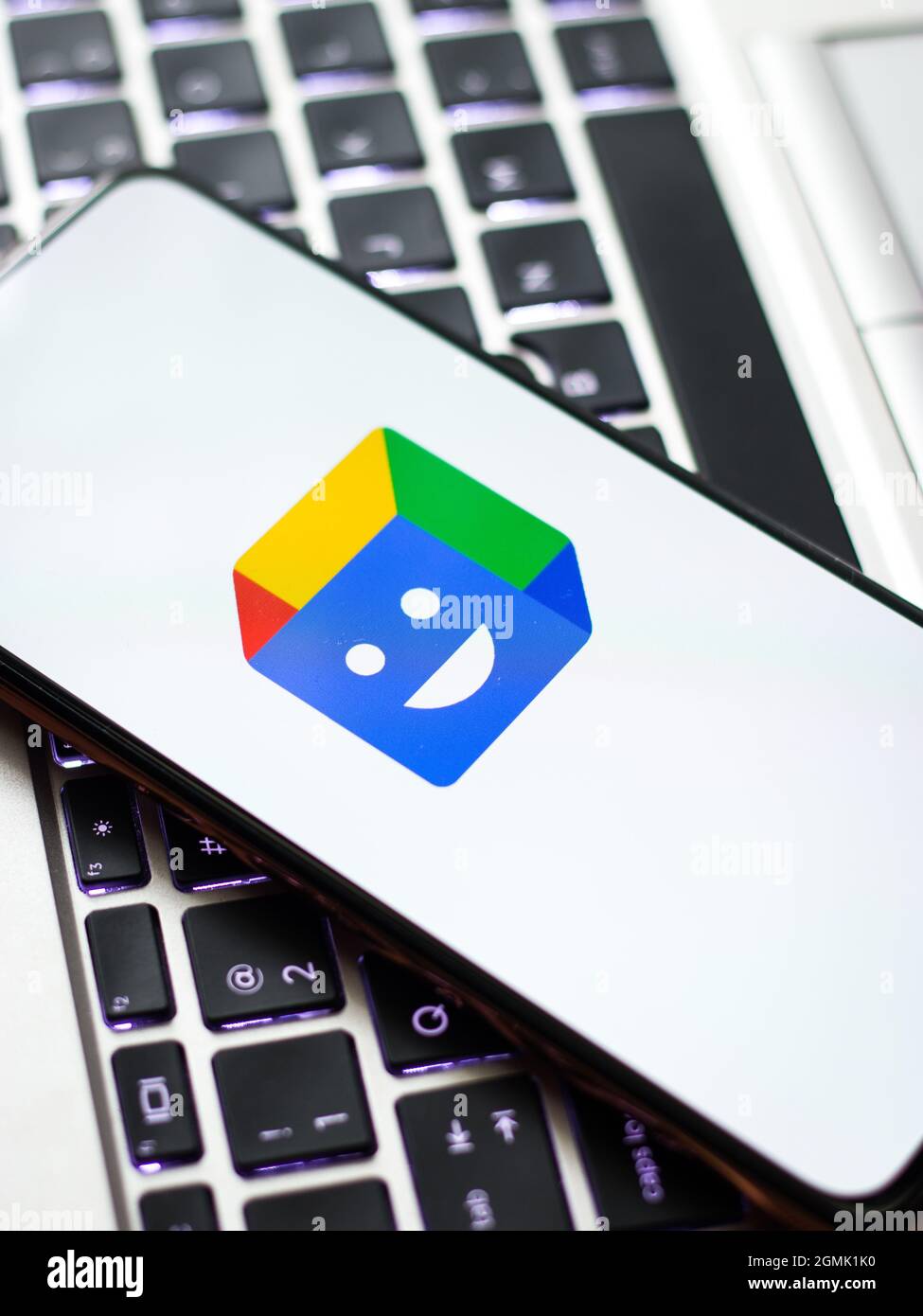 West Bangal, India - August 21, 2021 : Google Action Blocks logo on ...