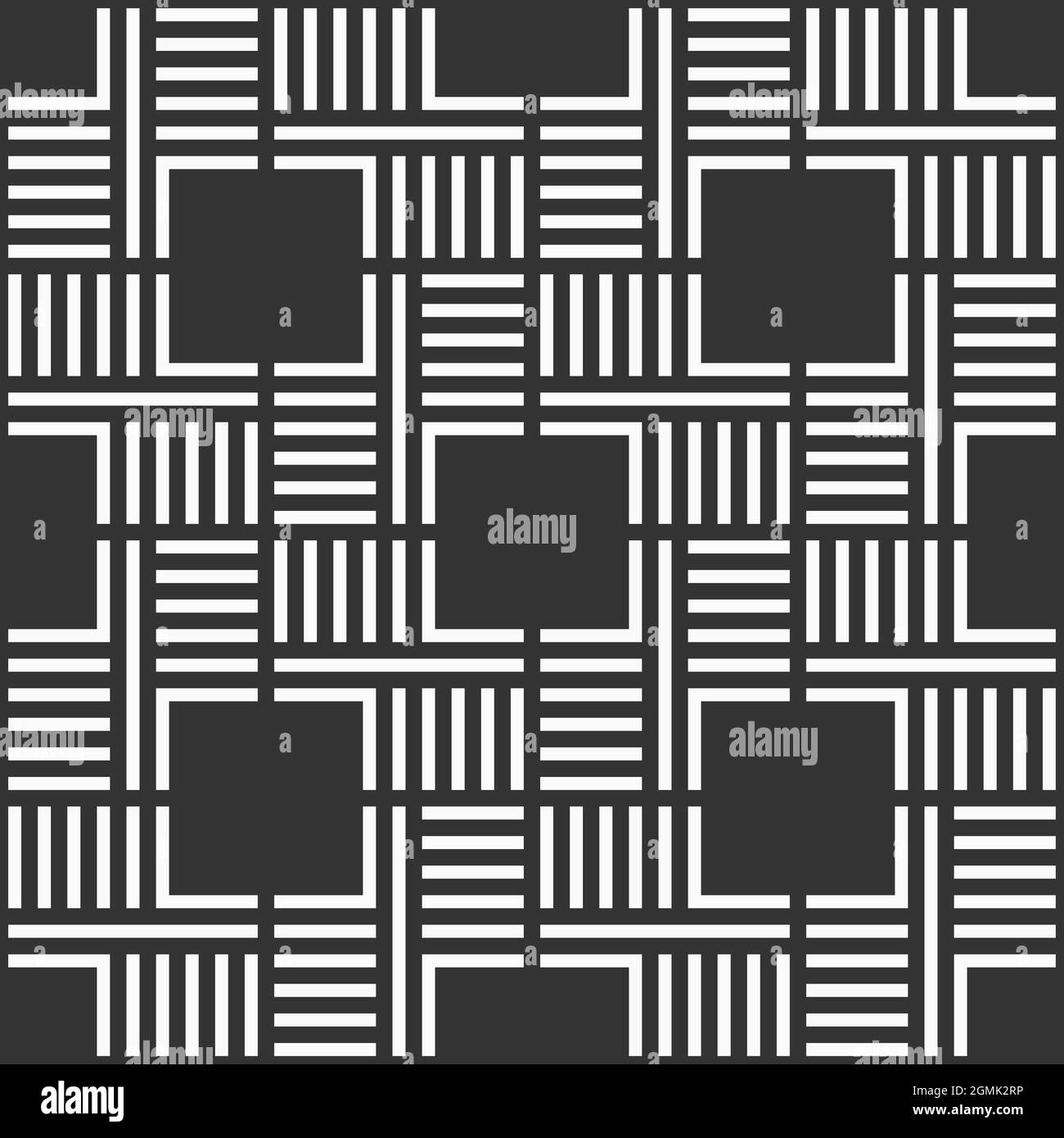 Abstract striped geometric seamless pattern of lines, stripes. Grid ...