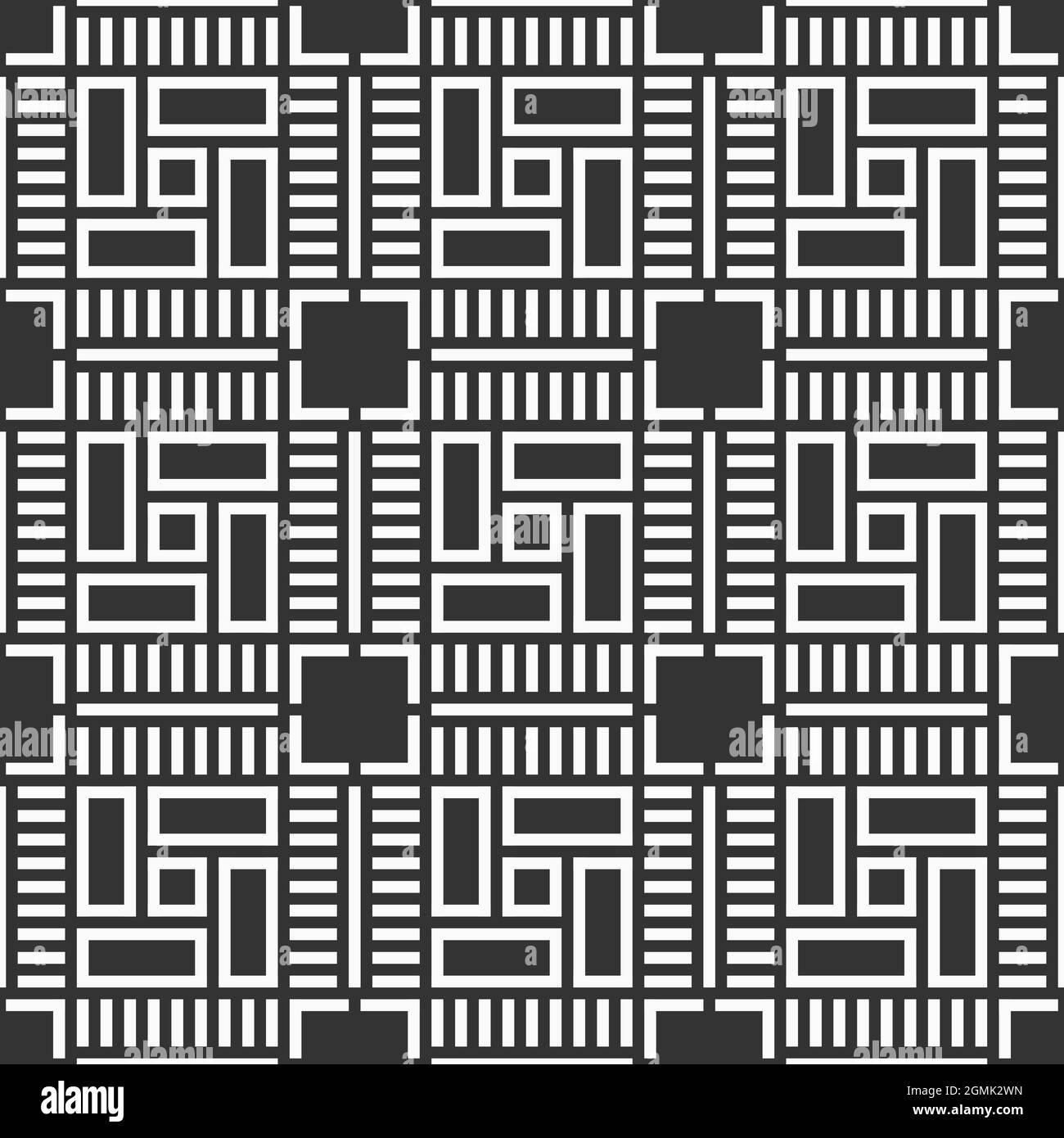 Abstract striped geometric seamless pattern of lines, stripes. Grid ...