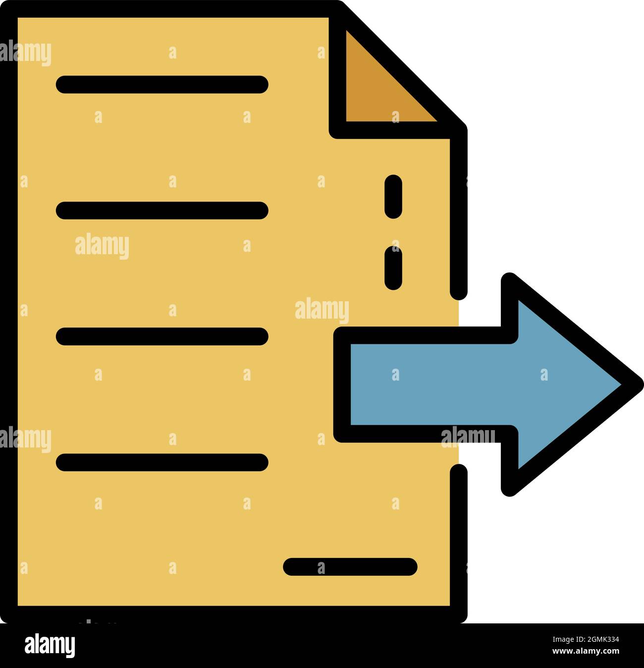 Consignment note on goods icon. Outline consignment note on goods ...