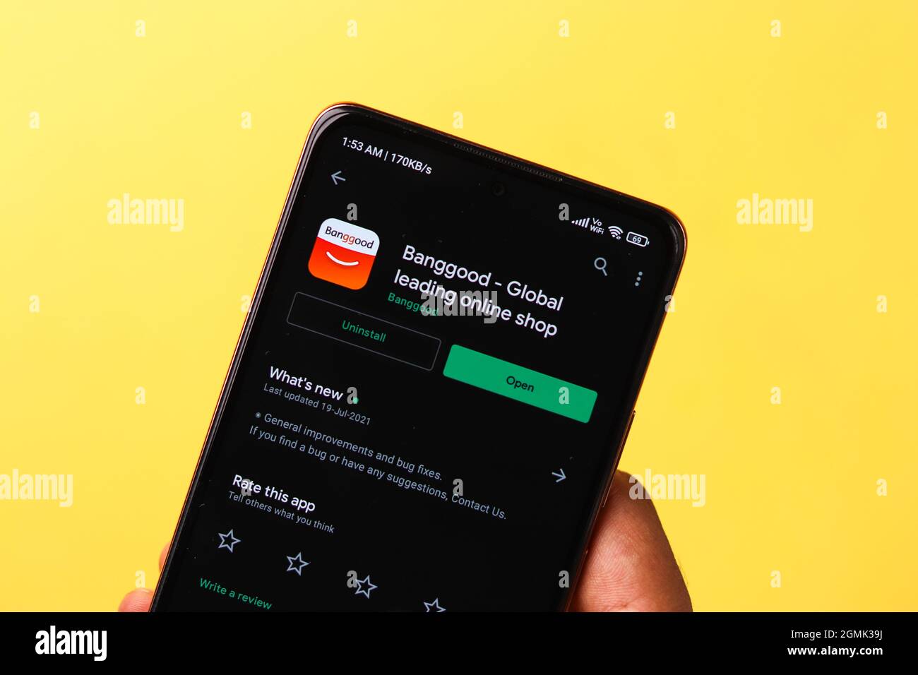 Banggood app logo hi-res stock photography and images - Alamy