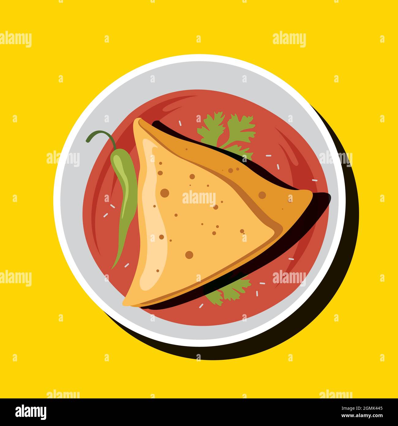 Samosa illustration hi-res stock photography and images - Alamy