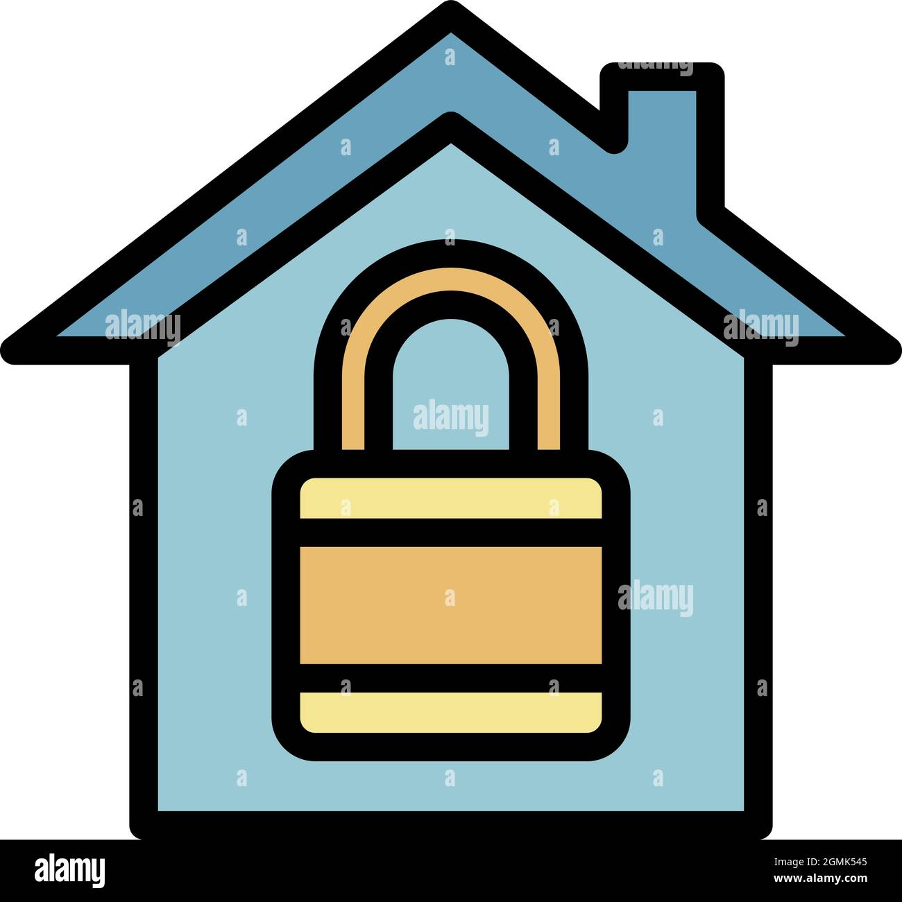 Smart home closed icon hi-res stock photography and images - Alamy