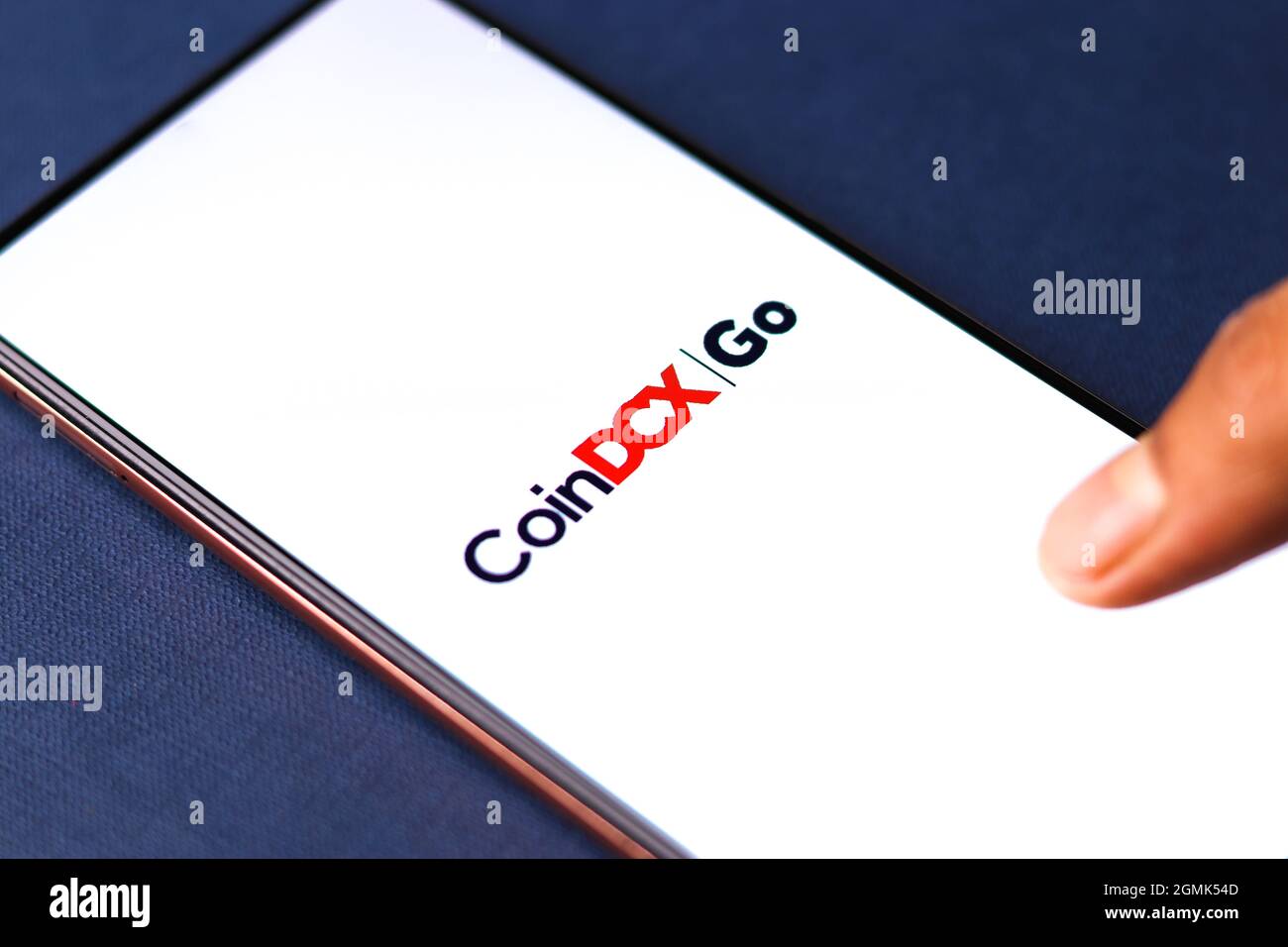 West Bangal, India - August 21, 2021 : CoinDCX logo on phone screen ...