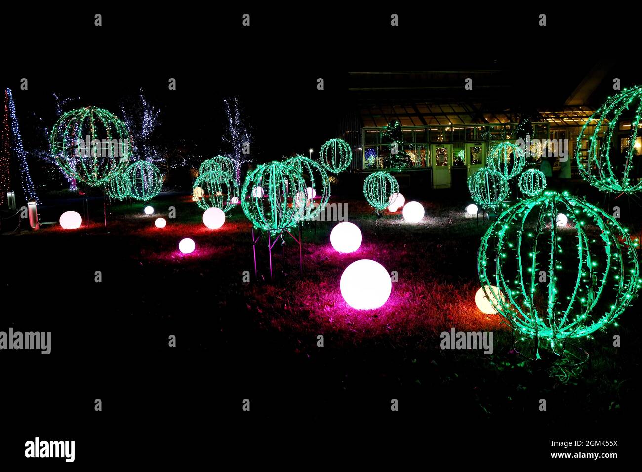 Christmas light display Stock Photo - Alamy