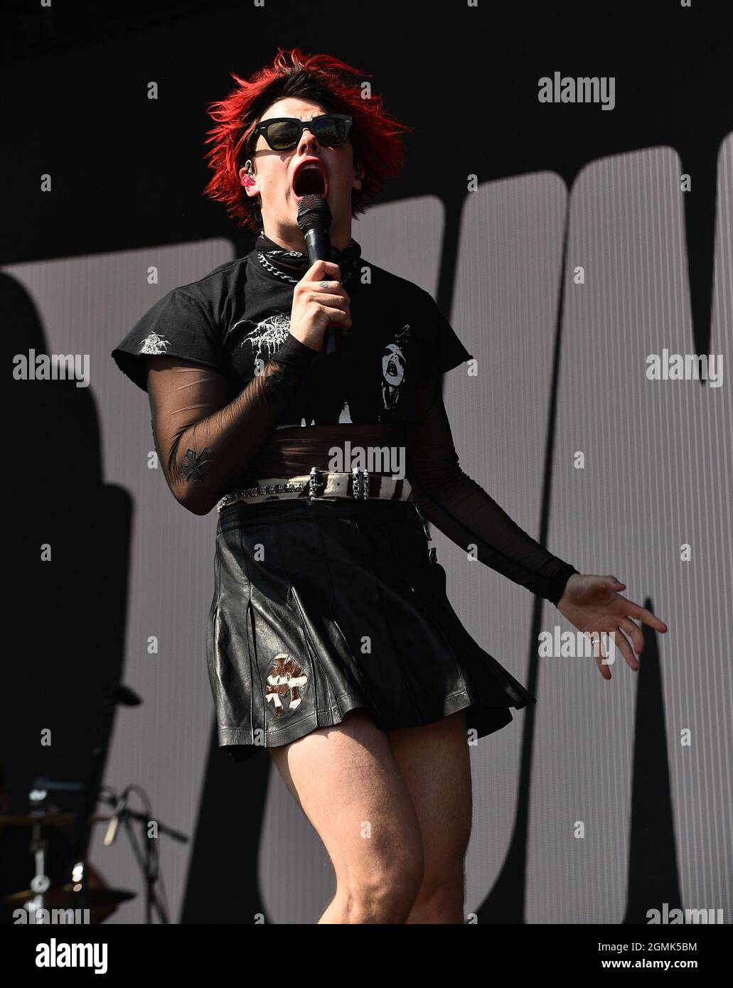Las Vegas, USA. 18th Sep, 2021. Yungblud performs on the Daytime Stage ...