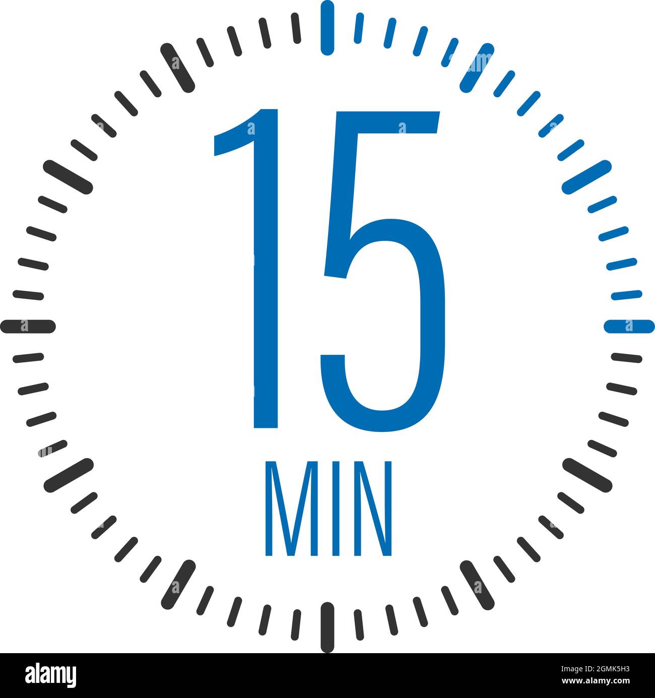 The 15 minutes, stopwatch vector icon. Stopwatch icon in flat style ...