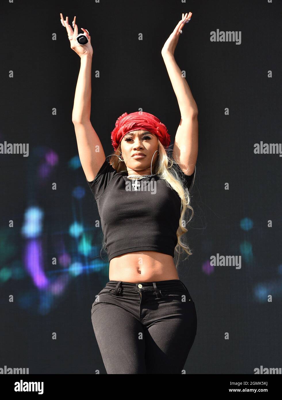 Las Vegas, USA. 18th Sep, 2021. Saweetie performs on the Daytime Stage ...