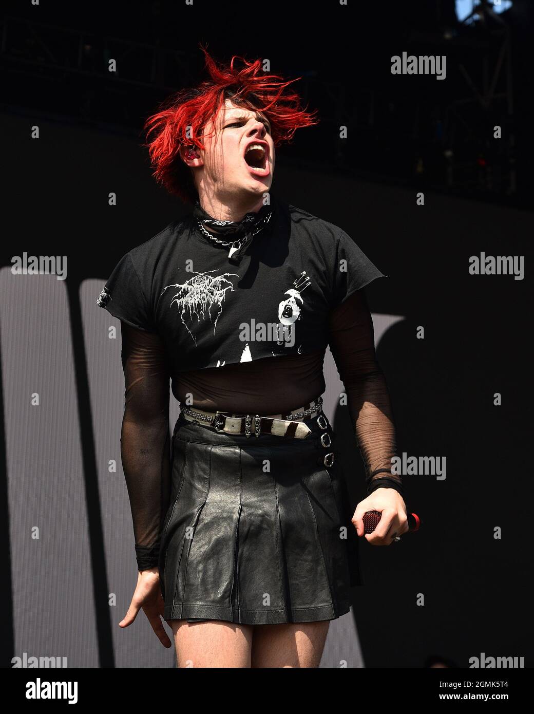 Las Vegas, USA. 18th Sep, 2021. Yungblud performs on the Daytime Stage ...