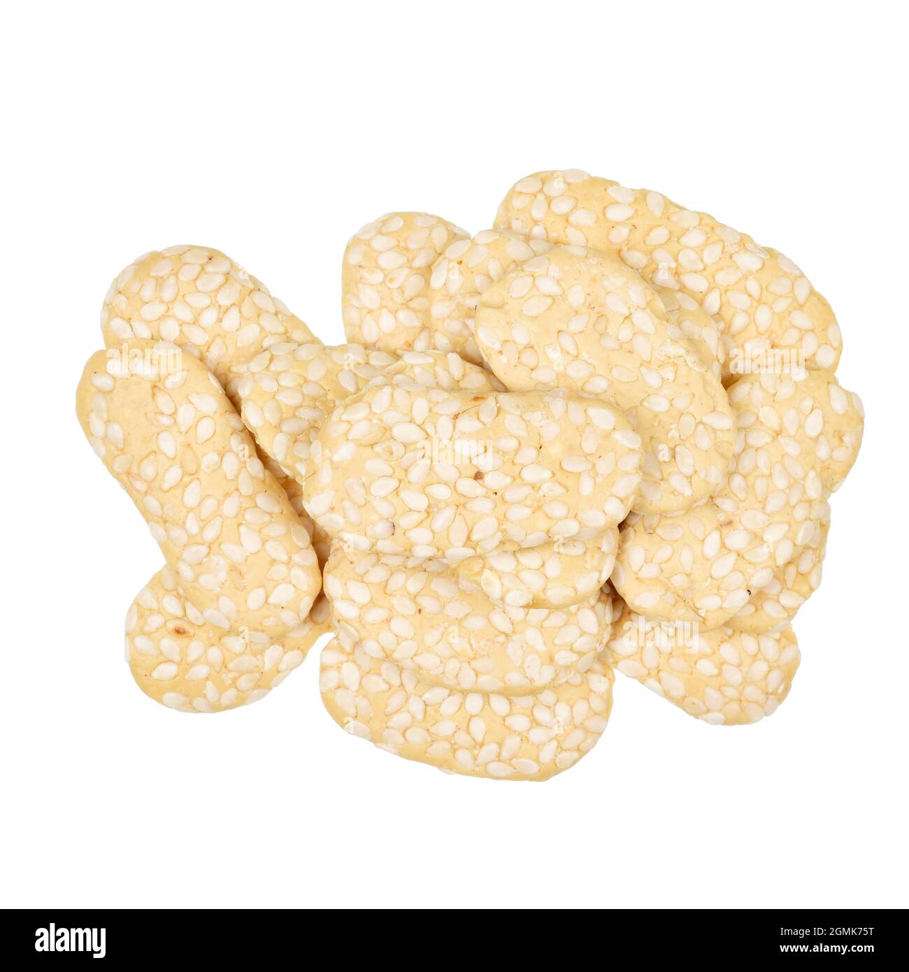 Revari Snack Isolated on White Background with Clipping Path Stock ...