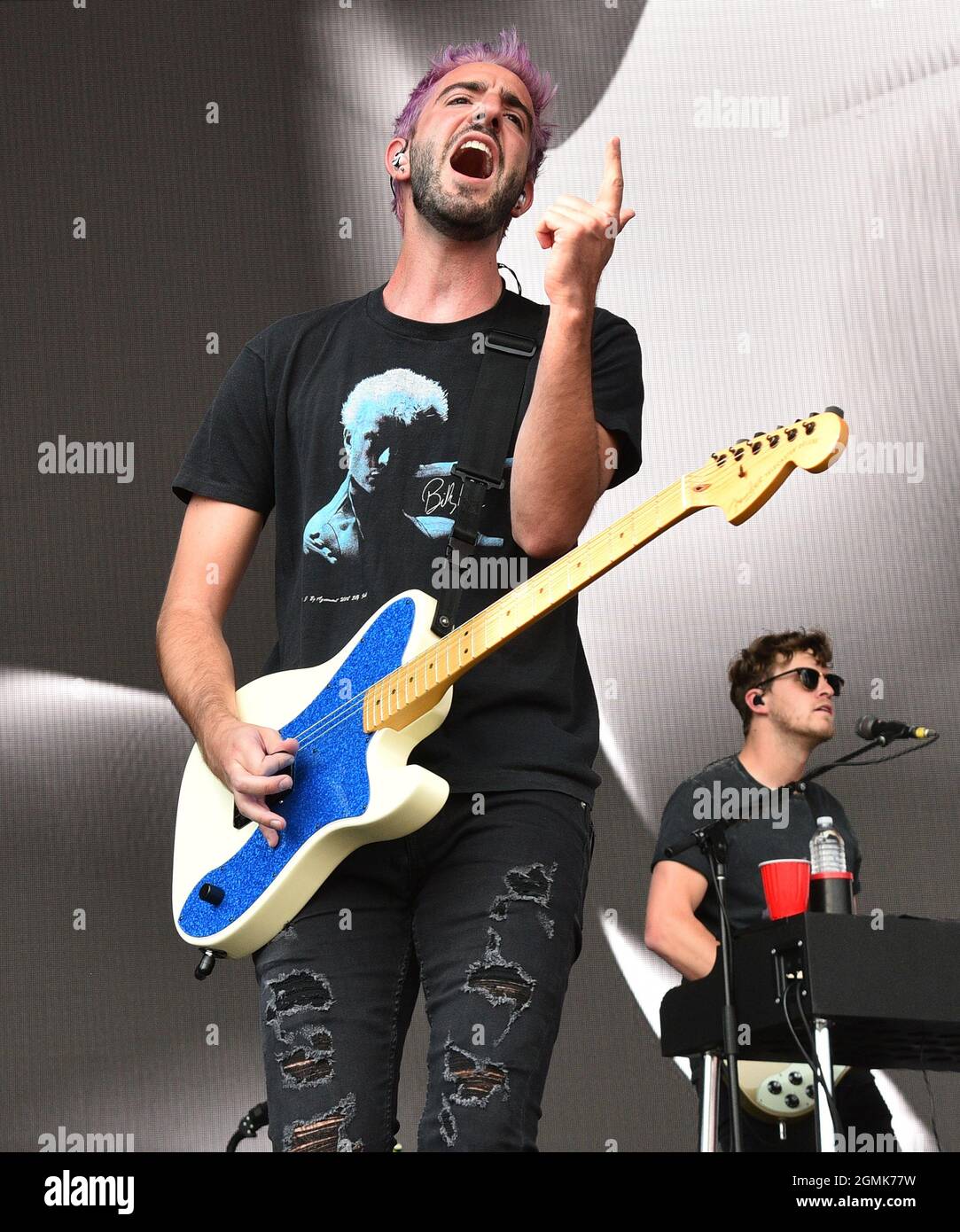 All Time Low - Jack Barakat performs on the Daytime Stage at the 2021 ...
