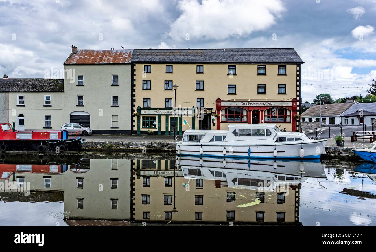 Richmond Harbour, on the Royal Canal in Longford, Ireland. It is ...