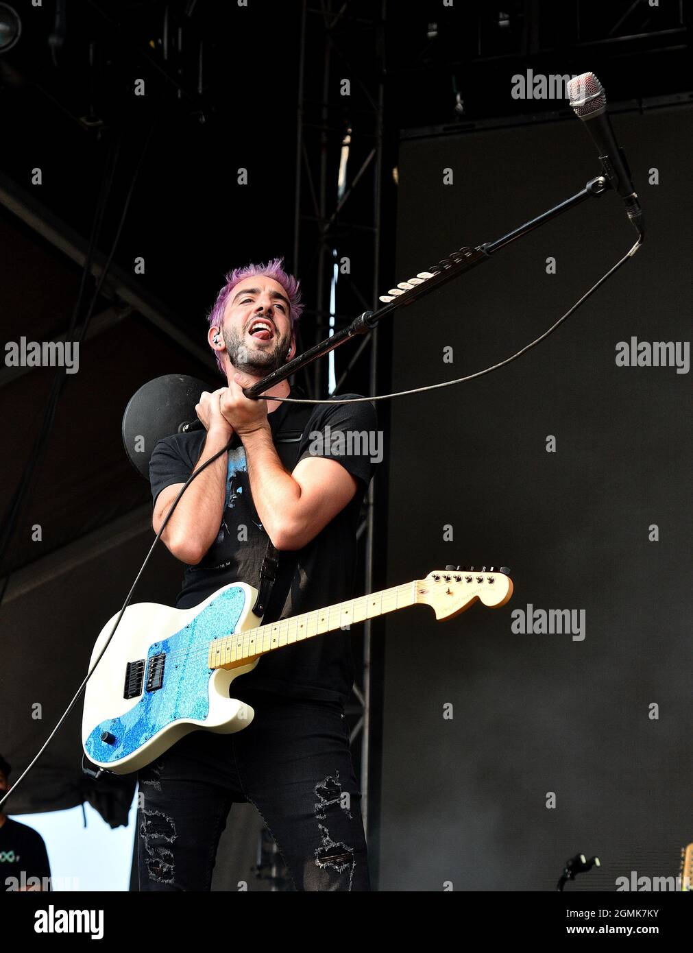 All Time Low - Jack Barakat performs on the Daytime Stage at the 2021 ...