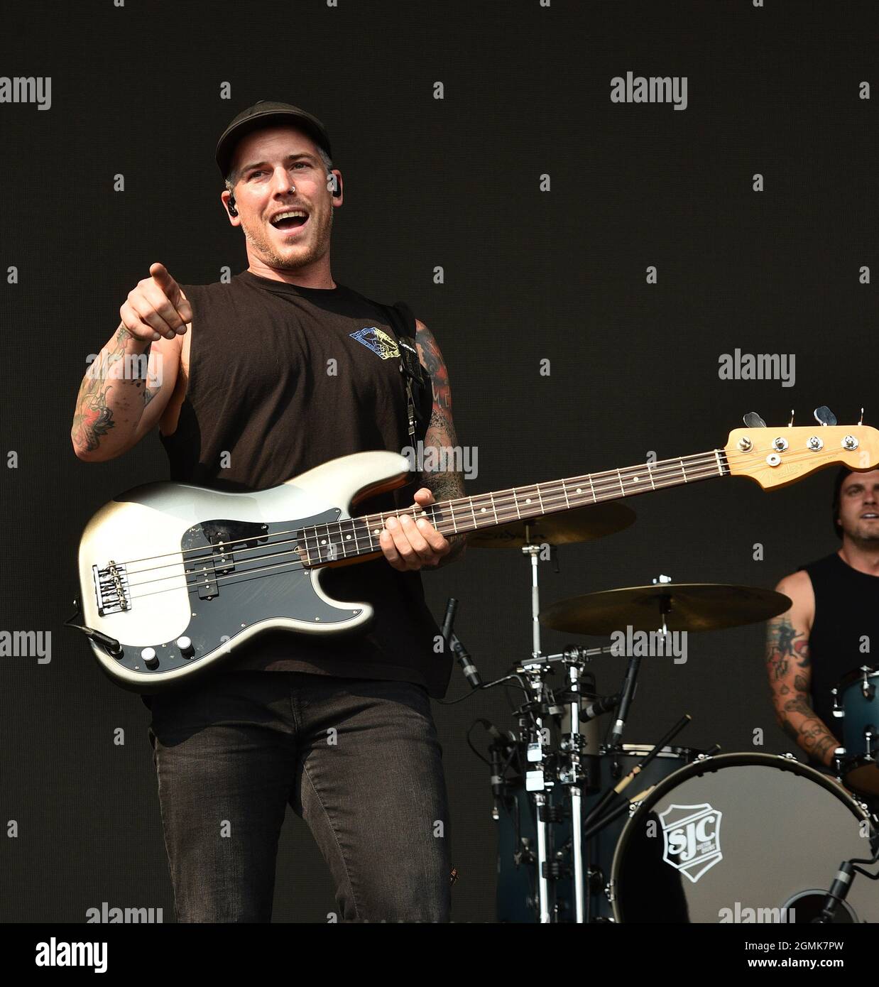 All Time Low - Zack Merrick performs on the Daytime Stage at the 2021 ...
