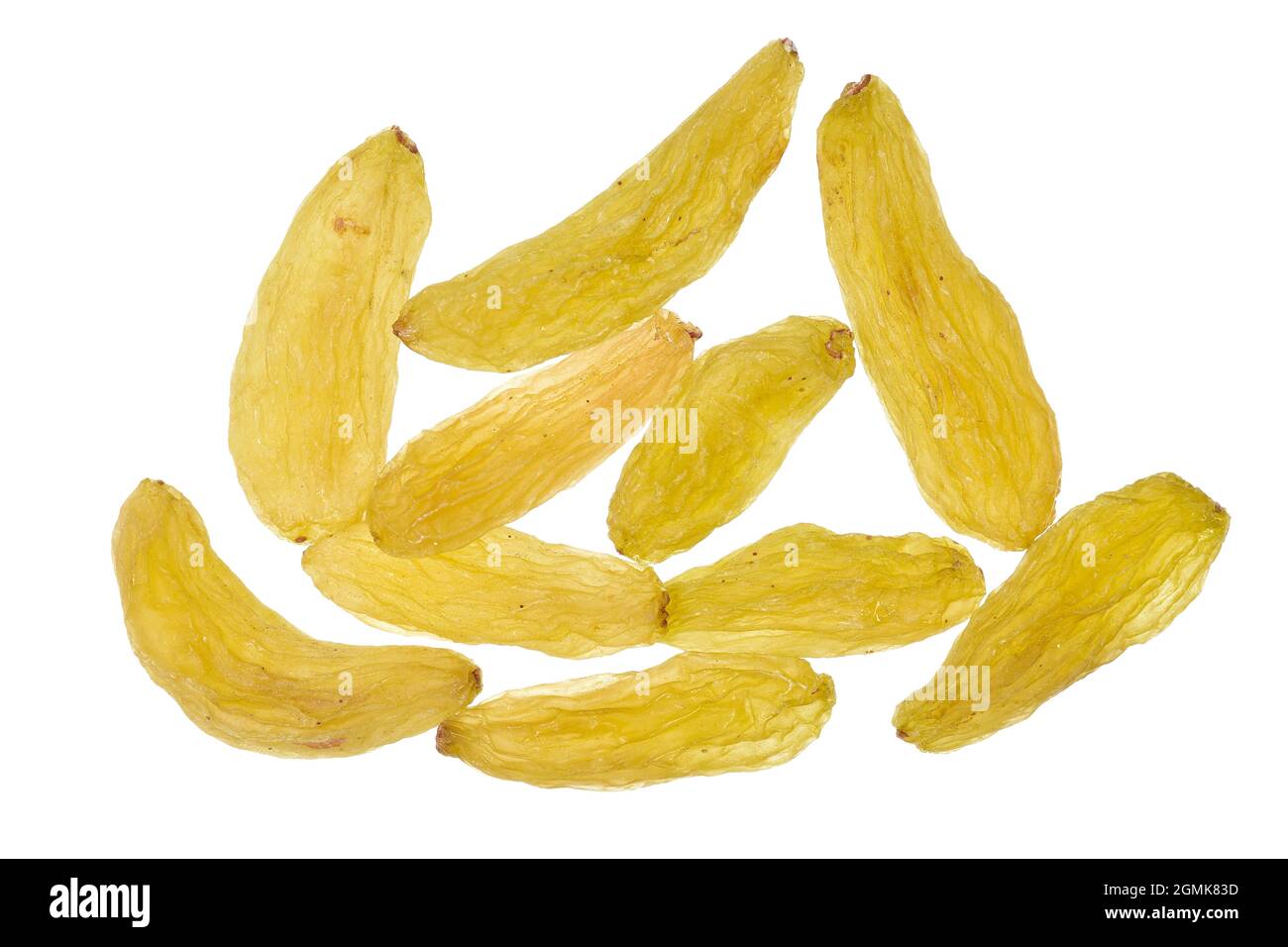 Closeup of Raisin Isolated on White Background with Clipping Path Stock ...