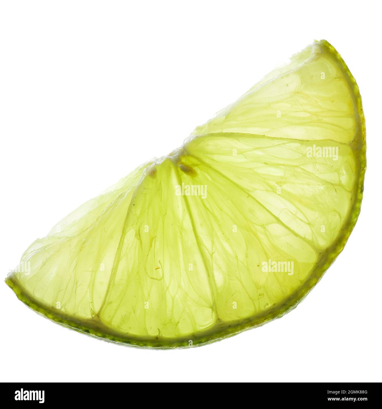 Half Lemon Slice Isolated on White Background With Clipping Path Stock ...