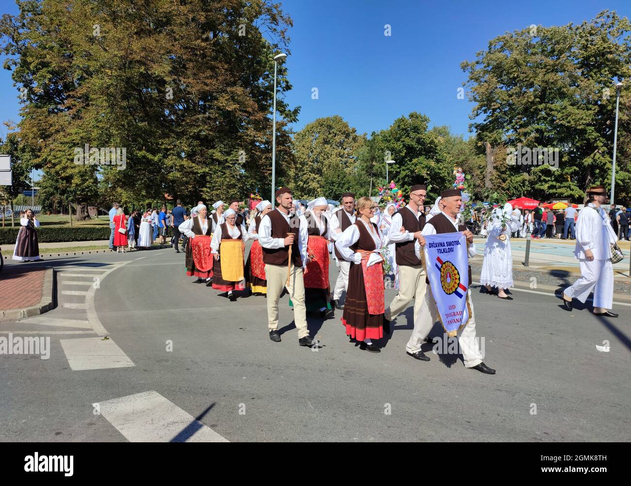 Vinkovci, Croatia-September 19th, 2021: People wearing traditional ...