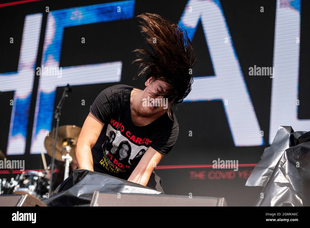 Health performs at Douglas Park during Riot Fest Music Festival on on ...