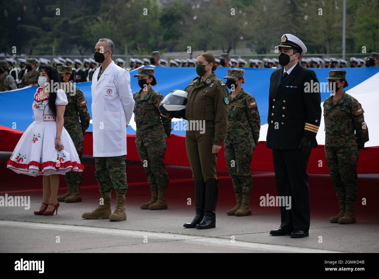 Santiago, Metropolitana, Chile. 19th Sep, 2021. A tribute before the ...