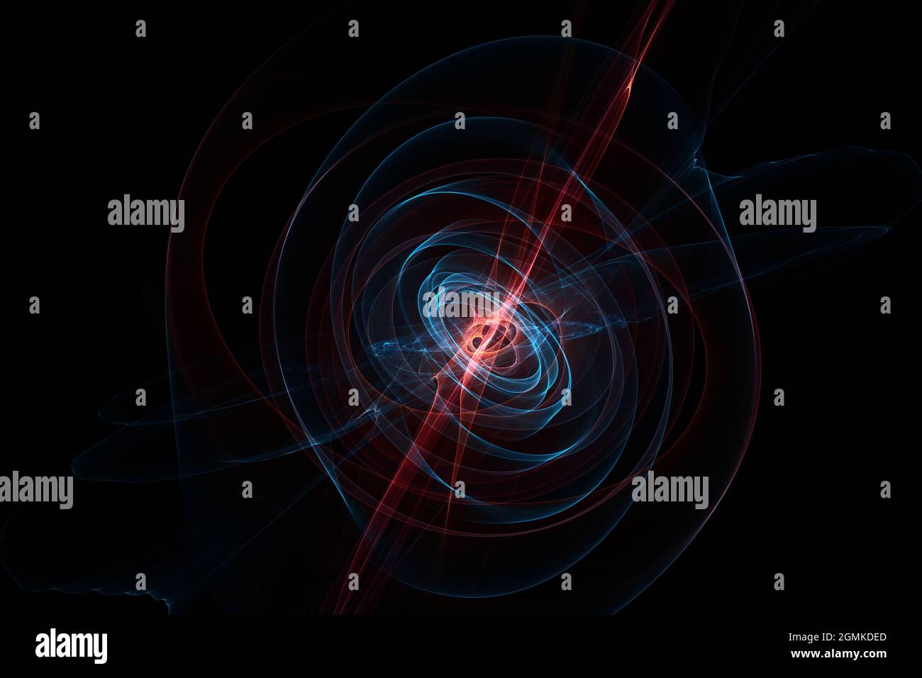 Exploding supernova , forminng of nebula. Black hole in the center of ...