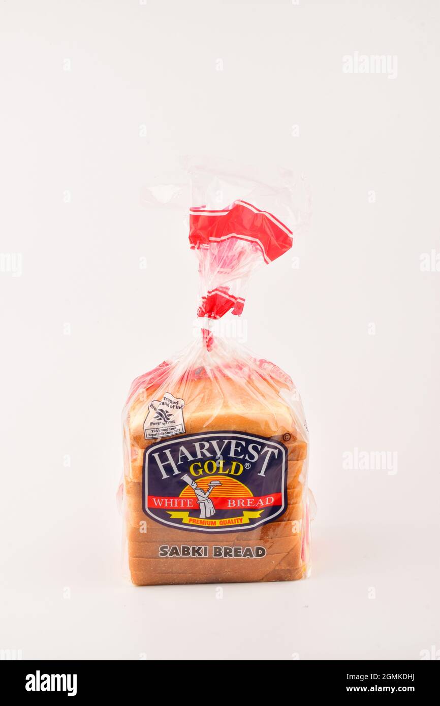 New Delhi, India, 13 February 2020:- harvest gold bread pack isolated ...