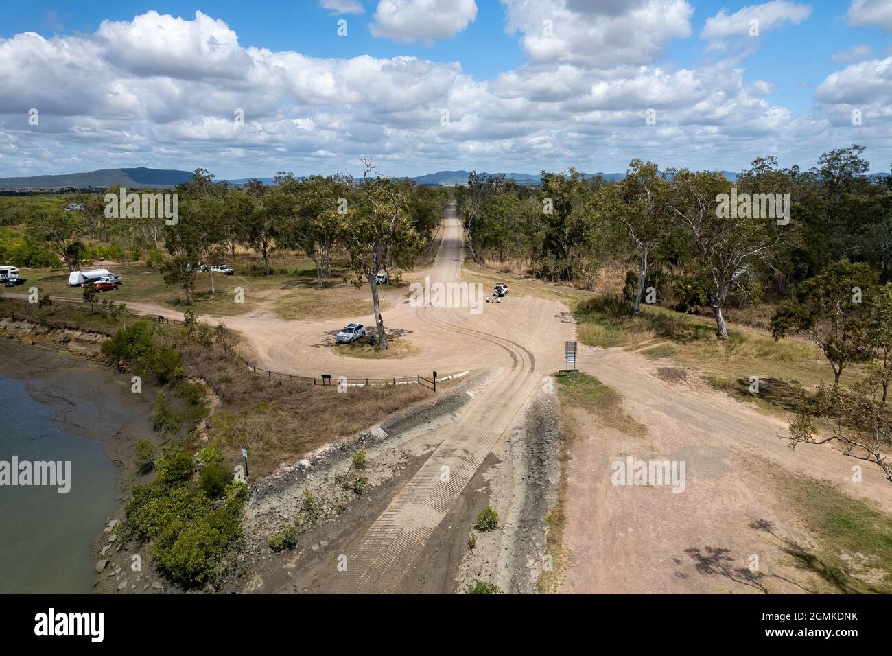 Rocky Dam Creek, Koumala, Queensland, Australia - September 2021: Drone ...