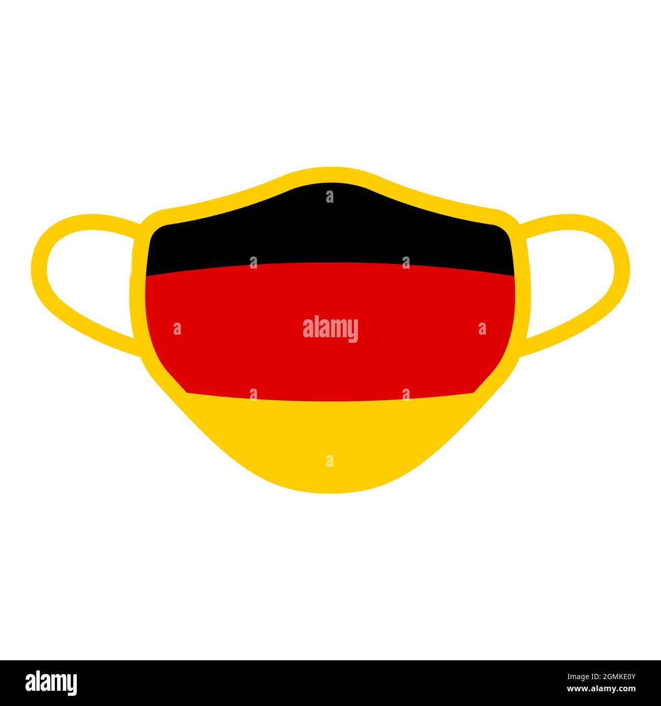 Germany flag medical face mask icon vector stock illustration Stock ...