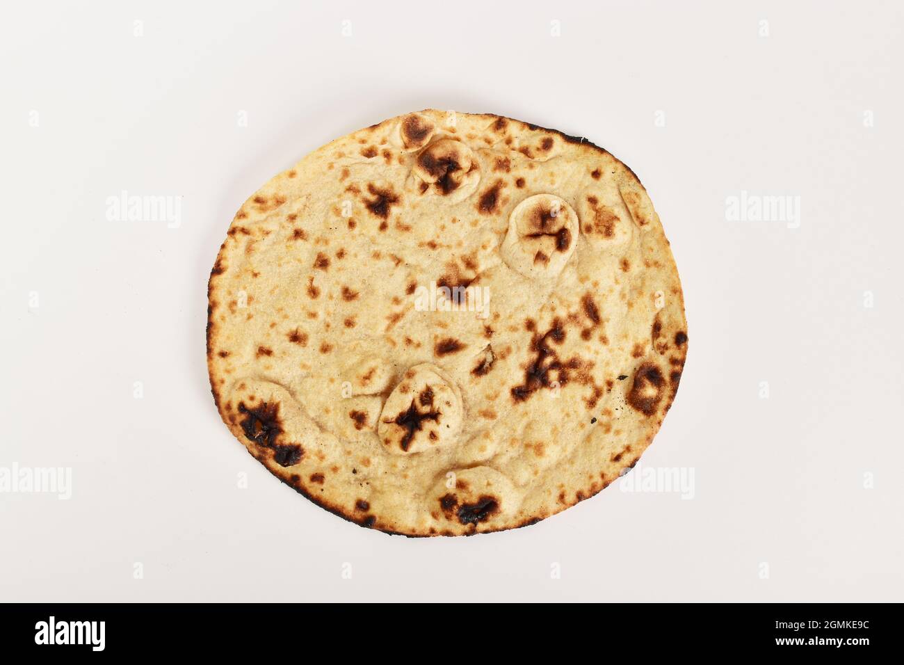 Tandoori Roti Isolated on White Background. Tandoori Bread or Chapati ...