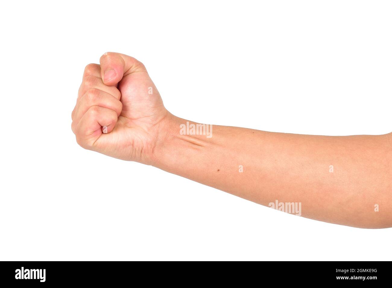 Human Hand Punch Isolated on White Background with Clipping Path ...