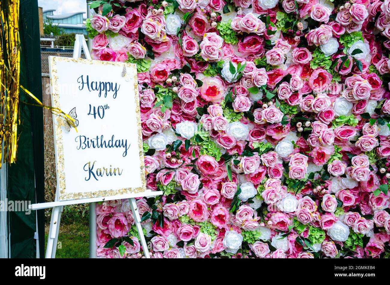 40th birthday background hi-res stock photography and images - Alamy