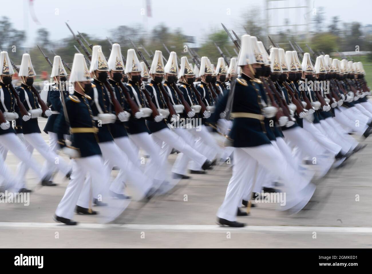 Santiago, Metropolitana, Chile. 19th Sep, 2021. Members of the Army ...
