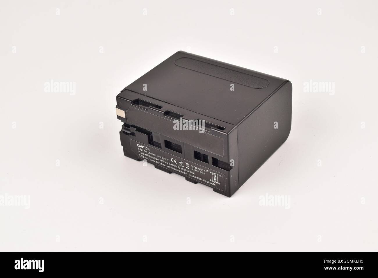 lithium ion battery isolated on white background Stock Photo - Alamy