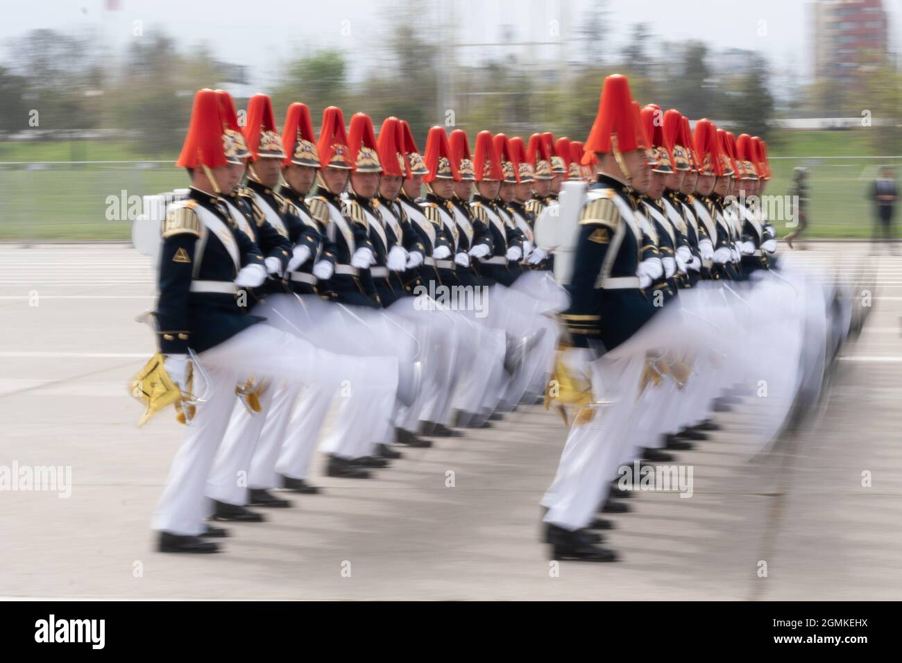 Santiago, Metropolitana, Chile. 19th Sep, 2021. Members of the Army ...
