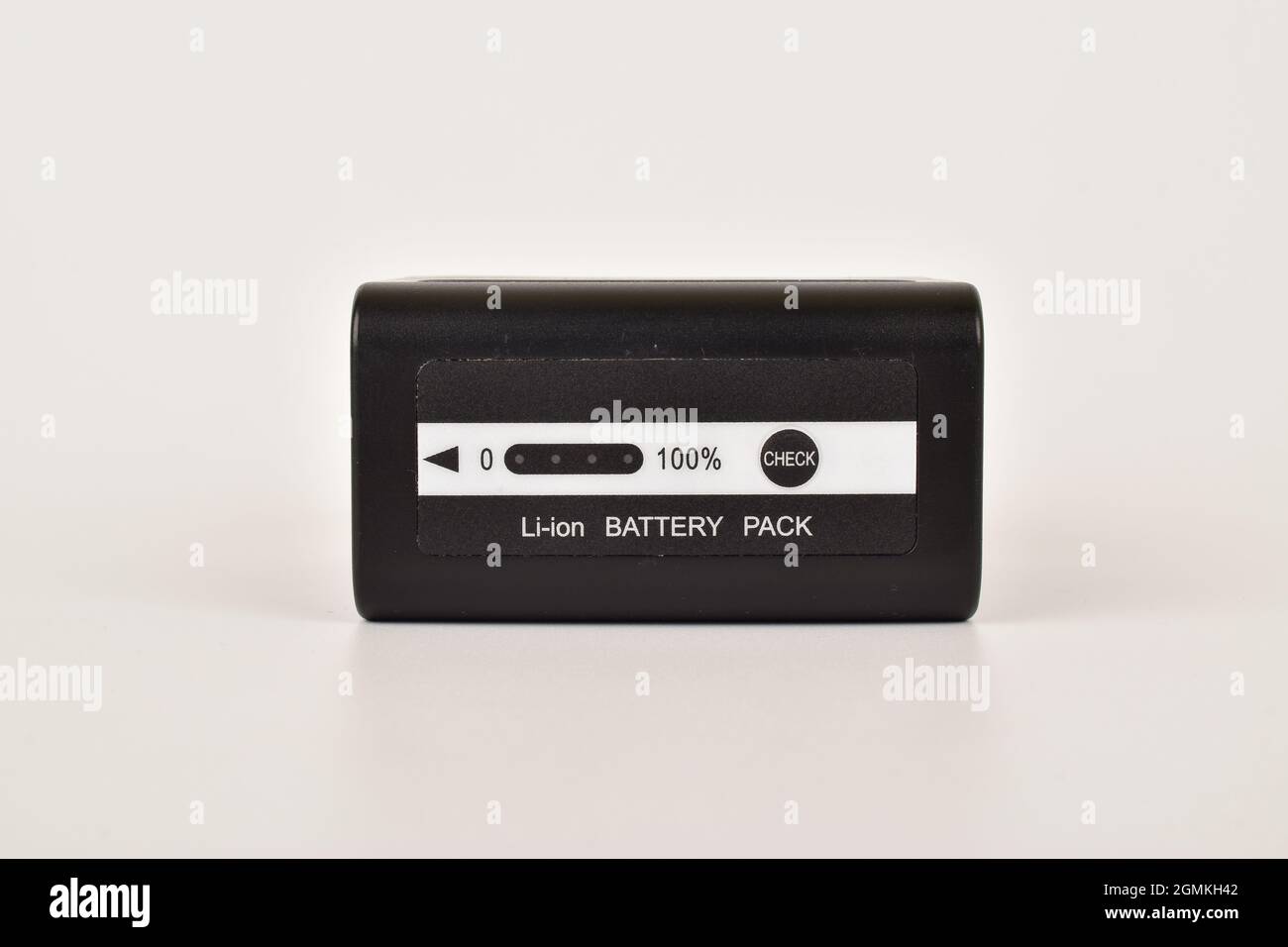 Lithium Ion Batter Isolated on White Background Stock Photo - Alamy