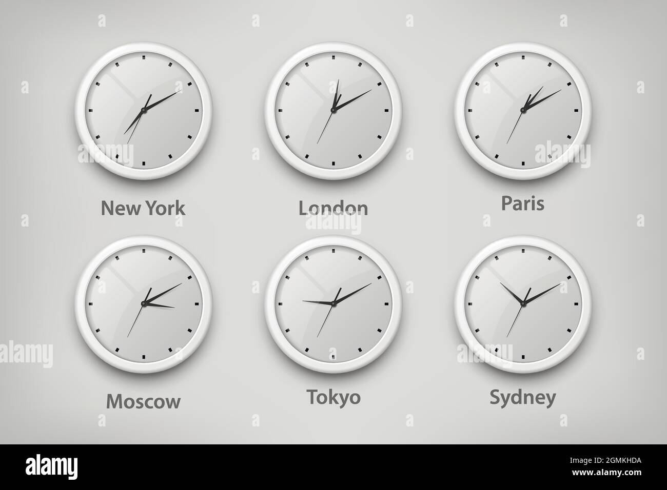 Timezones Stock Vector Images - Alamy